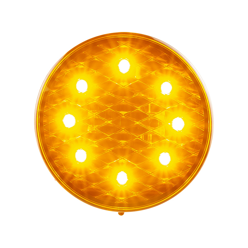 Round Indicator Lamp - Amber Lens - 12/24V