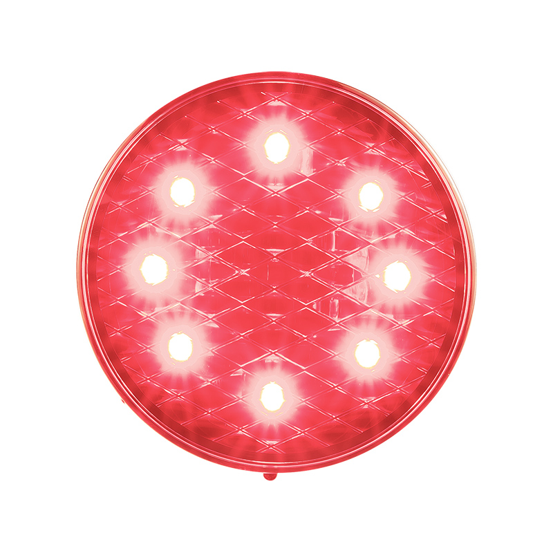 Round Stop / Tail Lamp - Red Lens - 12V (Bulk)
