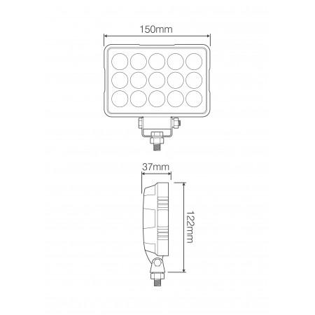 High-Powered Rectangular Flood Lamp