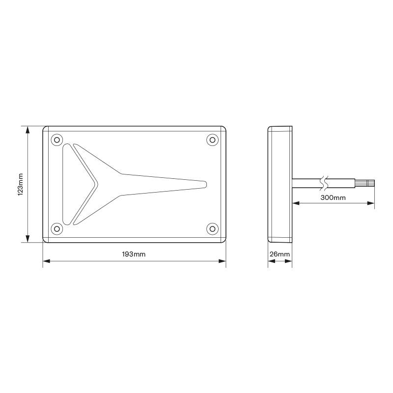 Compact Combination Lamp with Dynamic Indicator - LHS