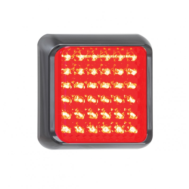 Square Stop/Tail Lamp – Black Bracket