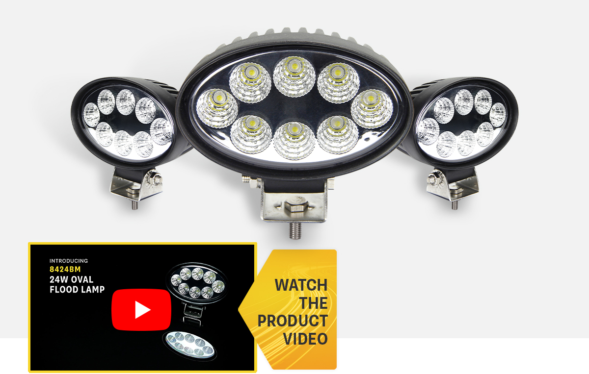 Product Focus - 8424BM 24W Oval Flood Lamp